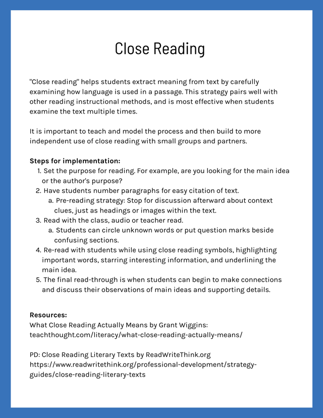5 Practical Reading Comprehension Strategies for Secondary Students