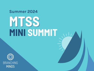 Summer 2024 MTSS Mini Summit - Education Leader Professional Development